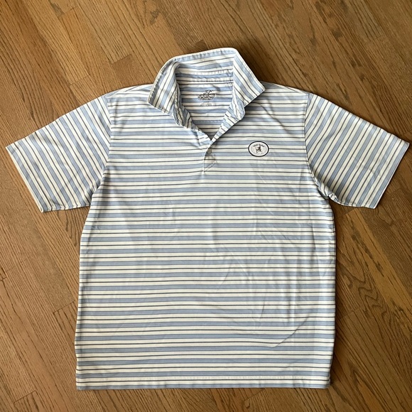Ahead Extreme | Shirts | Ahead Extreme Mens Blue White Striped Golf ...